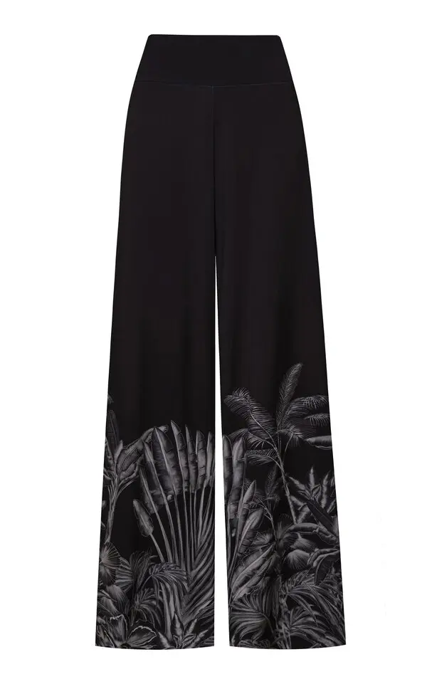 ANDRES OTALORA Printed Wide-leg Trousers
