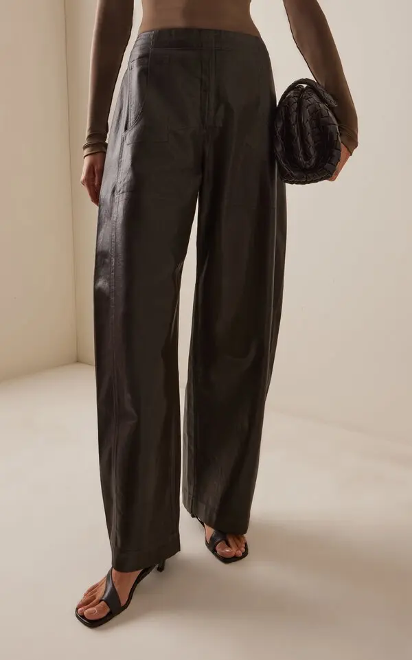 Rachel Comey Tany High-rise Coated Jeans