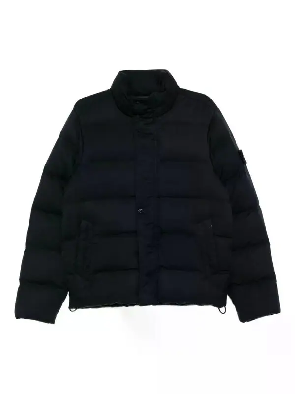Stone Island 4100100 Twill Wool-tc_ Ghost Padded Jacket - Blue