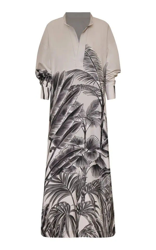 ANDRES OTALORA Montse Printed Cotton-poplin Tunic