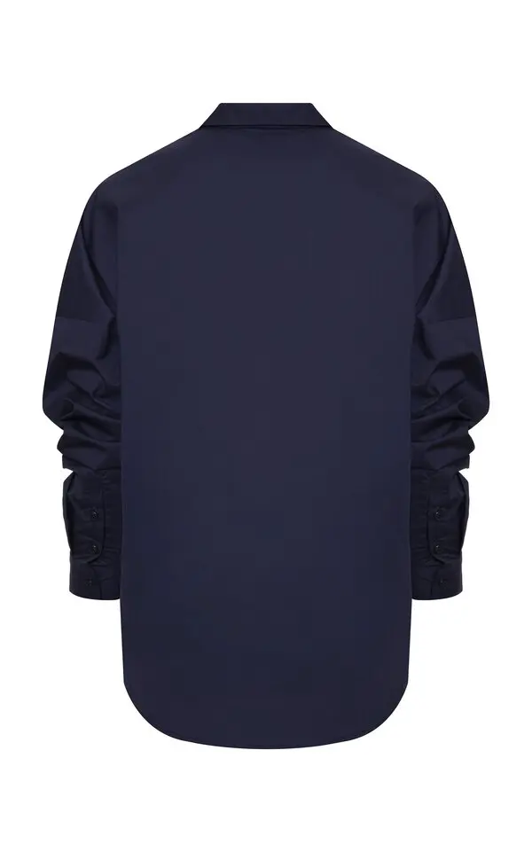 ANDRES OTALORA Dalila Tie-front Blouse - Navy