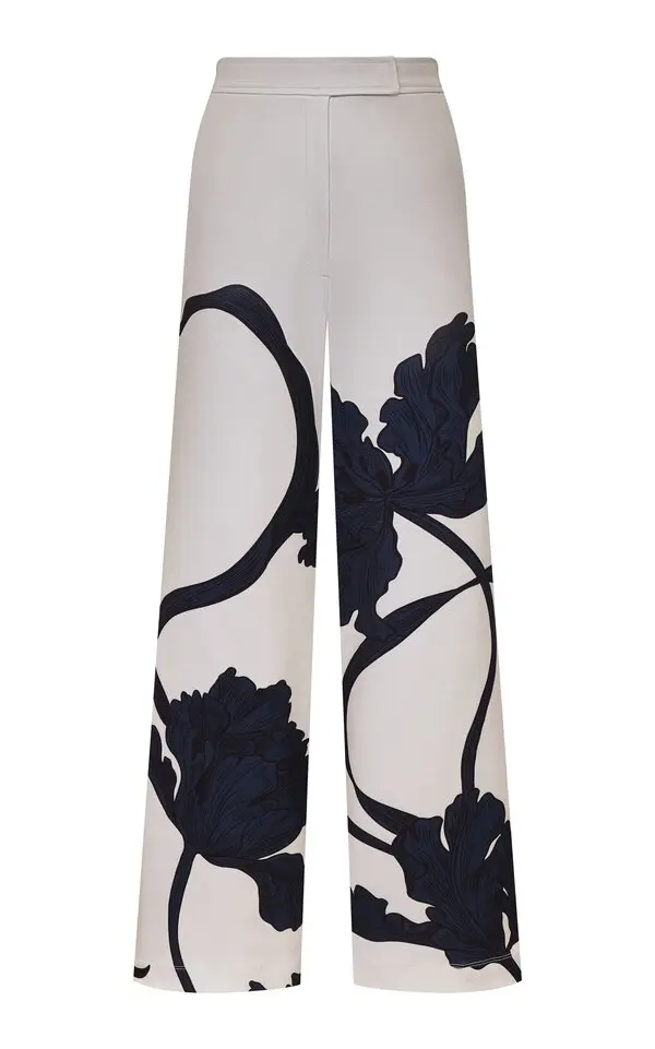 ANDRES OTALORA Adira Scuba Wide-leg Pants - Print