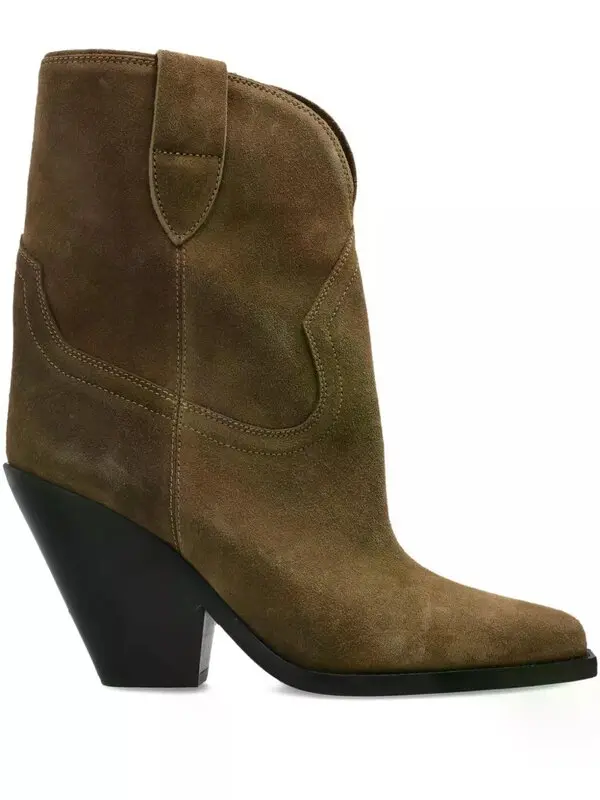 Isabel Marant Étoile Leyane Pointed Toe Western Pumps - Green