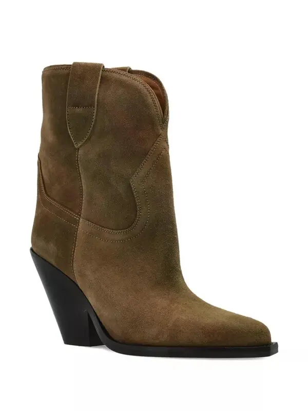 Isabel Marant Étoile Leyane Pointed Toe Western Pumps - Green