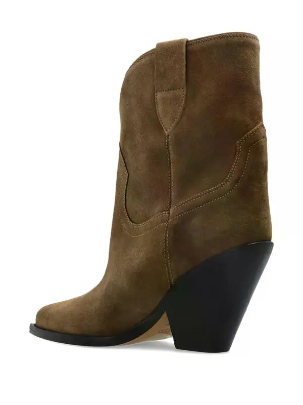Isabel Marant Étoile Leyane Pointed Toe Western Pumps - Green