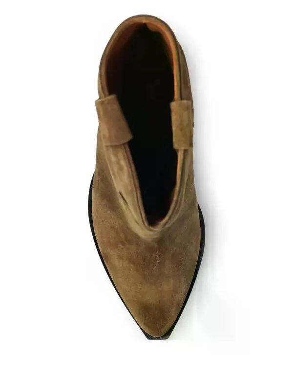 Isabel Marant Étoile Leyane Pointed Toe Western Pumps - Green