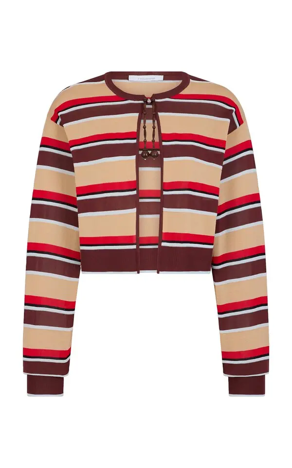 Rabanne Striped Knit Cardigan - Stripe