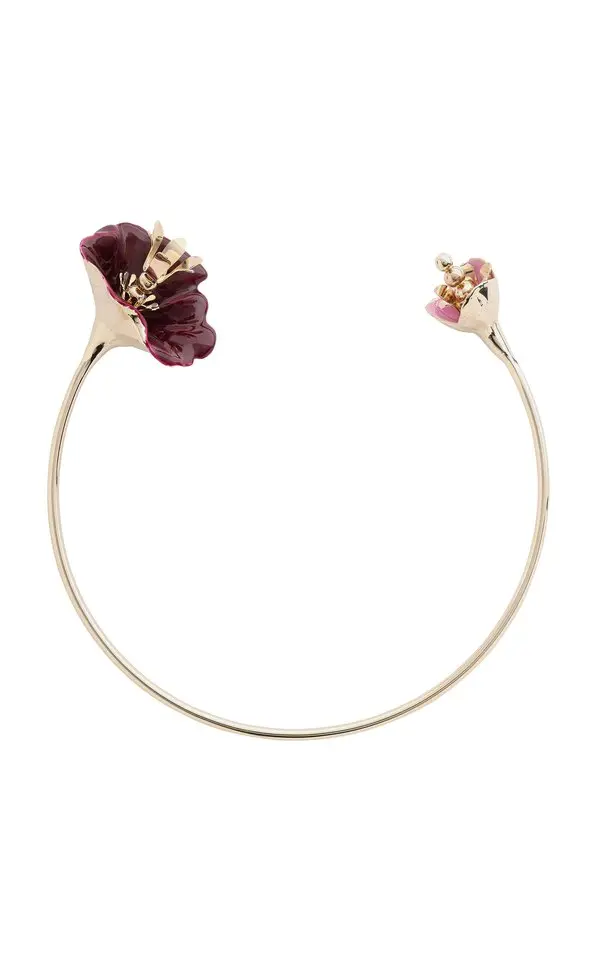 Rabanne Flower Collar Necklace - Gold