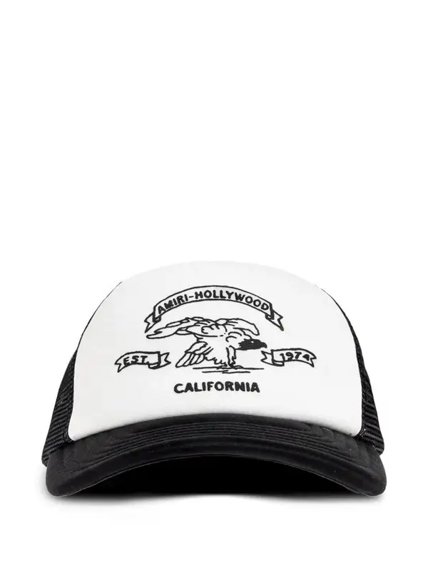 Amiri Graphic Print Trucker Hat - White