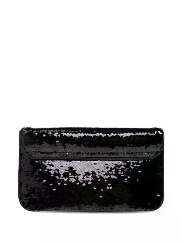 Furla Iride Sequin Embellished Turn-lock Shoulder Bag - Black