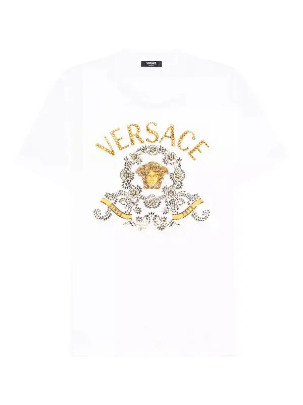Versace Embroidered T-shirt - White