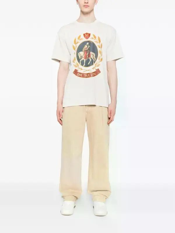 MELT Cotton Printed T-shirt - Neutrals