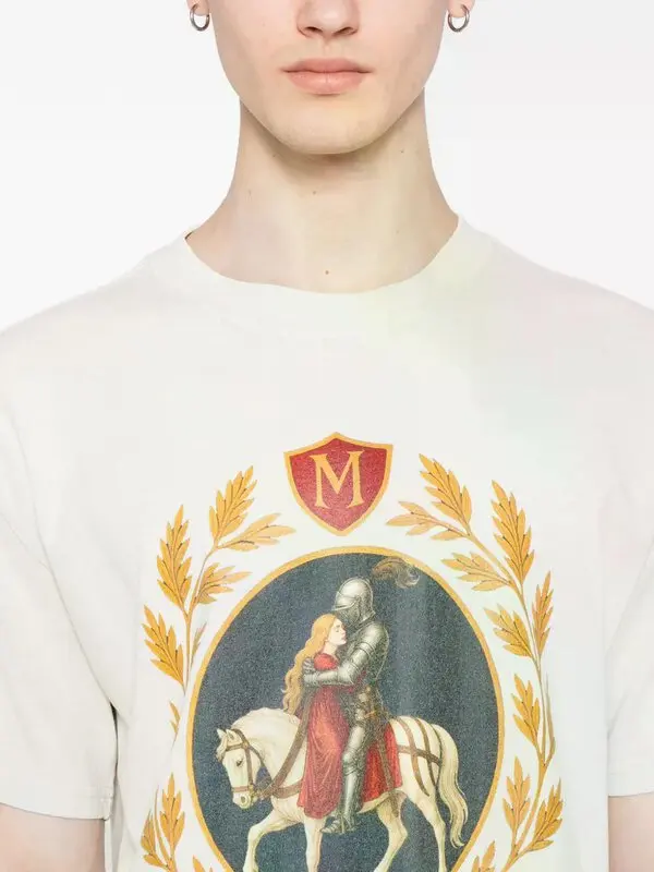 MELT Cotton Printed T-shirt - Neutrals