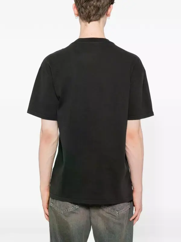 MELT Cotton Printed T-shirt - Black