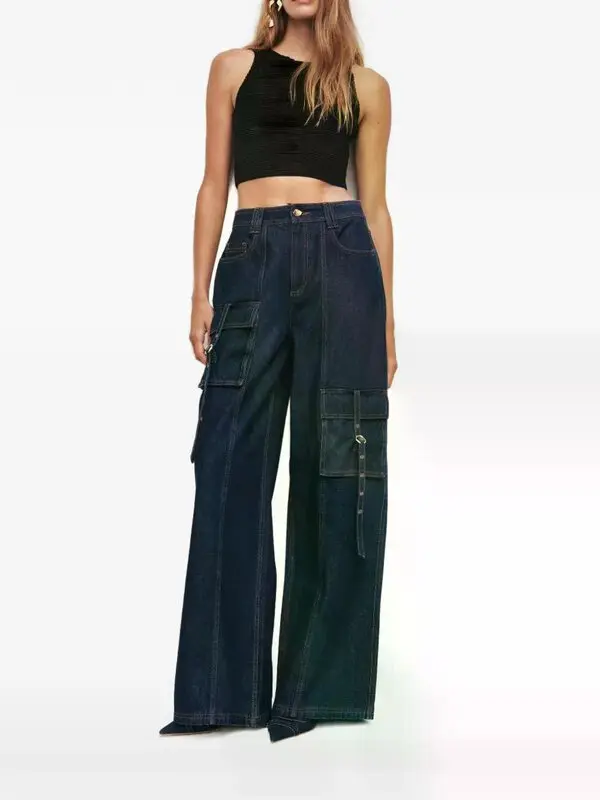 Aje Agave Ribbed Cropped Top