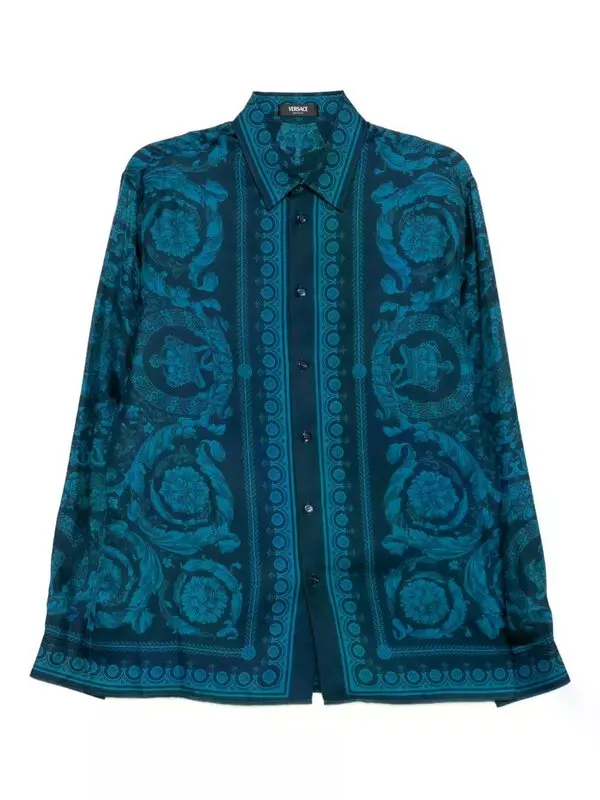 Versace Barocco Shirt - Blue
