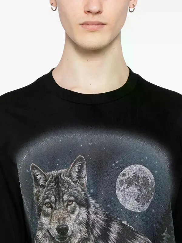 Amiri Crystal-embellished T-shirt - Black