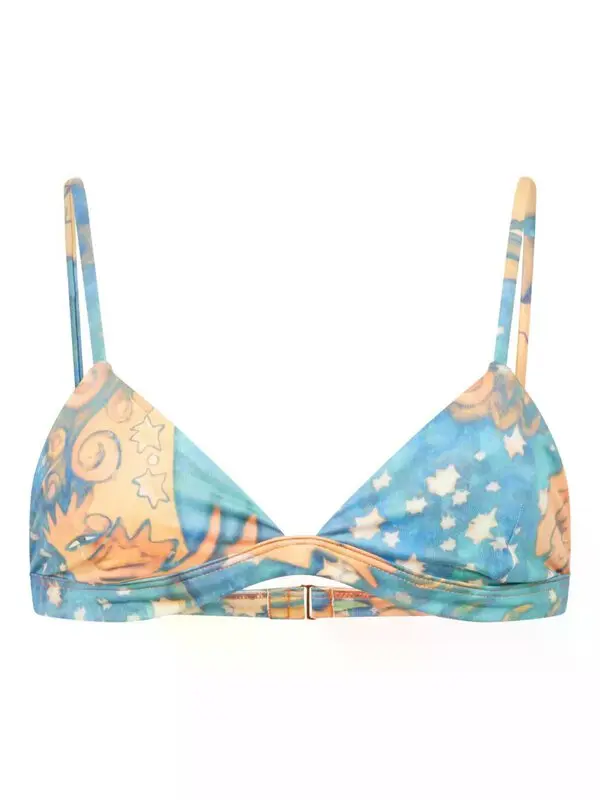 DONDE ESTEBAN El Beso Bikini Top - Blue