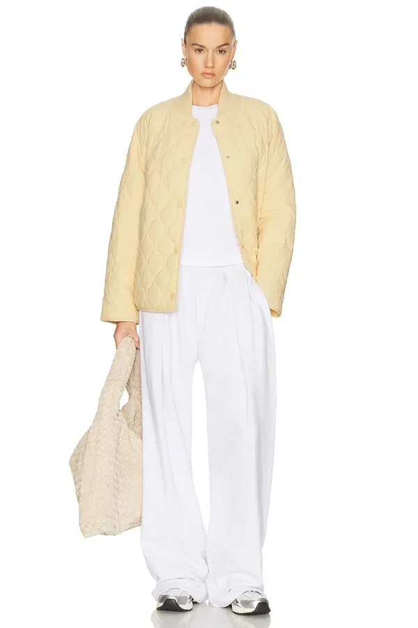 Varley Luca Quilted Jacket - Reed Yellow