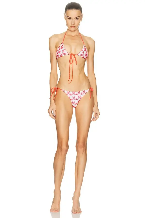 Missoni Bikini Set - Multi Red & Pink