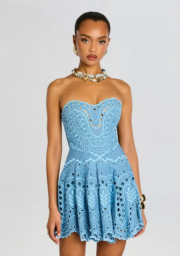 blue charo ruiz dress Angy Short Dress main image 1