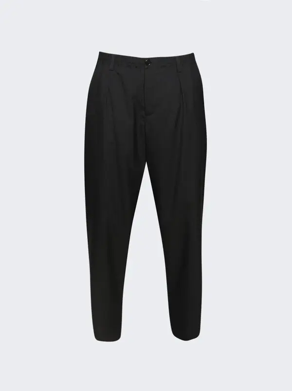 Marni Trousers Deep Sage - Black