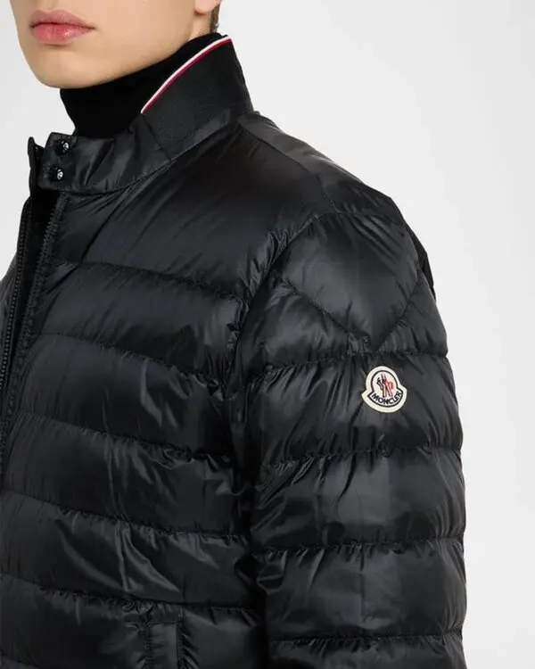 Moncler Quilted Nylon Down Jacket - Black