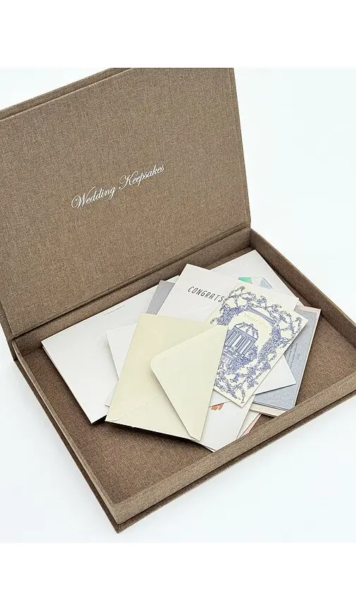 THE CEREMONY CLUB Wedding Guest Love Letters Keepsake Book Box