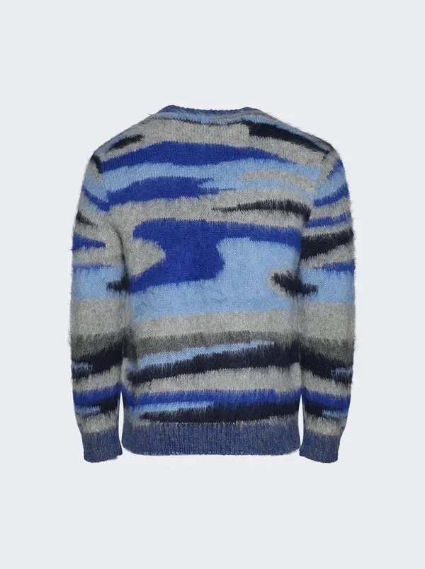 THE ELDER STATESMAN Jacquard Crew Sweater - Multi