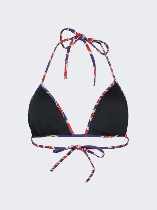 Emilio Pucci Labirinto Print Triangle Bikini Top - Multi