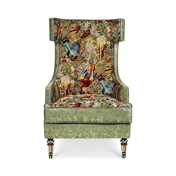 MACKENZIE-CHILDS Birdsong Wingback Chair