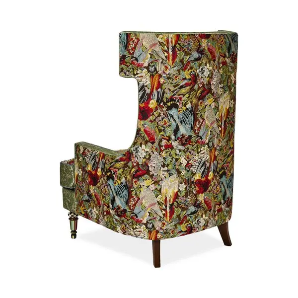 MACKENZIE-CHILDS Birdsong Wingback Chair