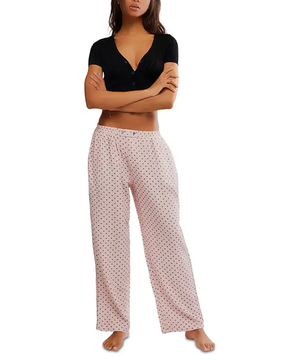 Free People Be Mine Pajama Pants - Pink