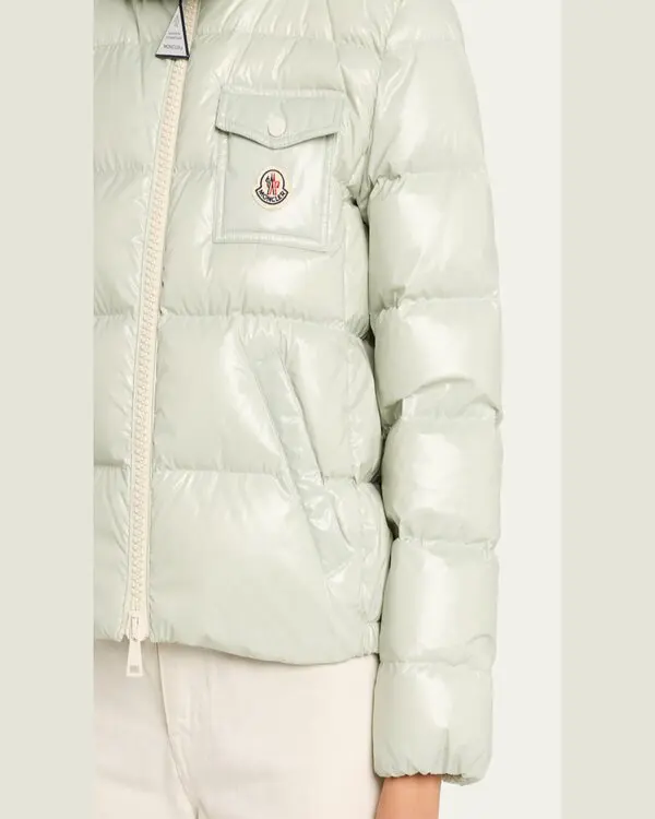 Moncler Andro Hooded Down Jacket - Green