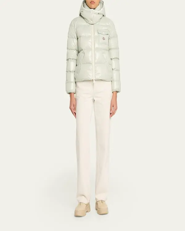 Moncler Andro Hooded Down Jacket - Green