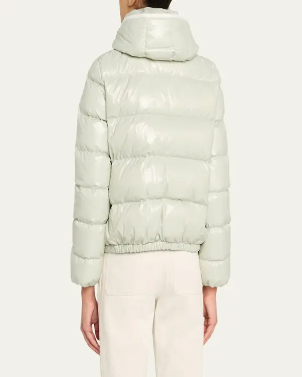 Moncler Andro Hooded Down Jacket - Green