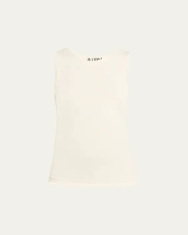 Eterne Sleeveless Crewneck Top - Ivory