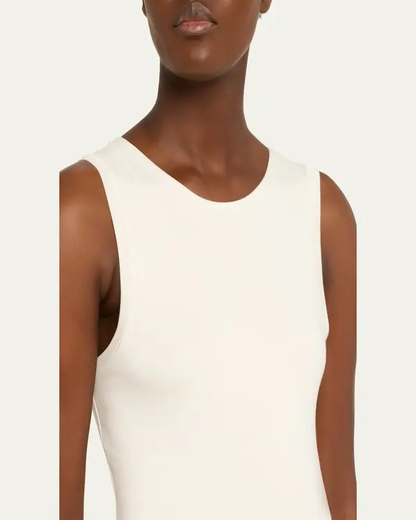 Eterne Sleeveless Crewneck Top - Ivory