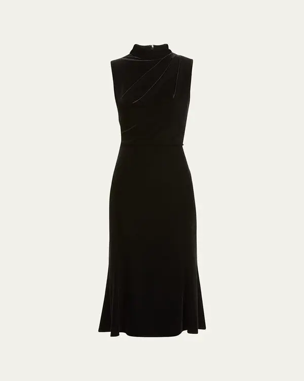 Shoshanna Audrey Sleeveless Velvet Dress