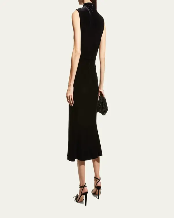 Shoshanna Audrey Sleeveless Velvet Dress