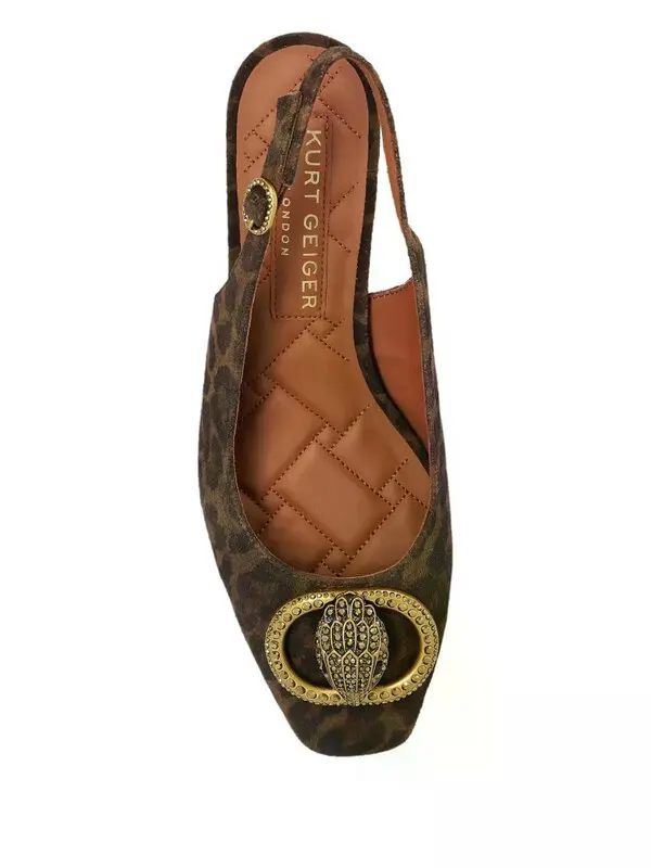Kurt Geiger Embellished Block Heel Pumps - Brown