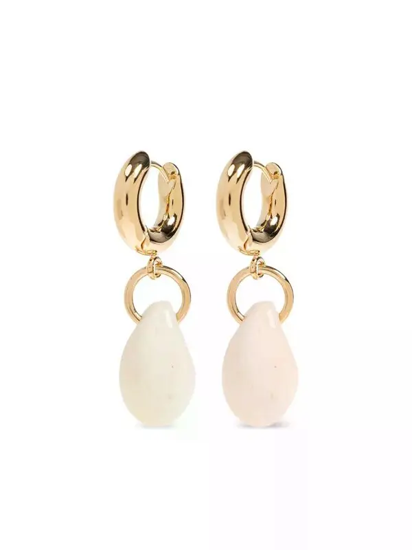 Isabel Marant Drop-pendant Hoop Earrings - Gold