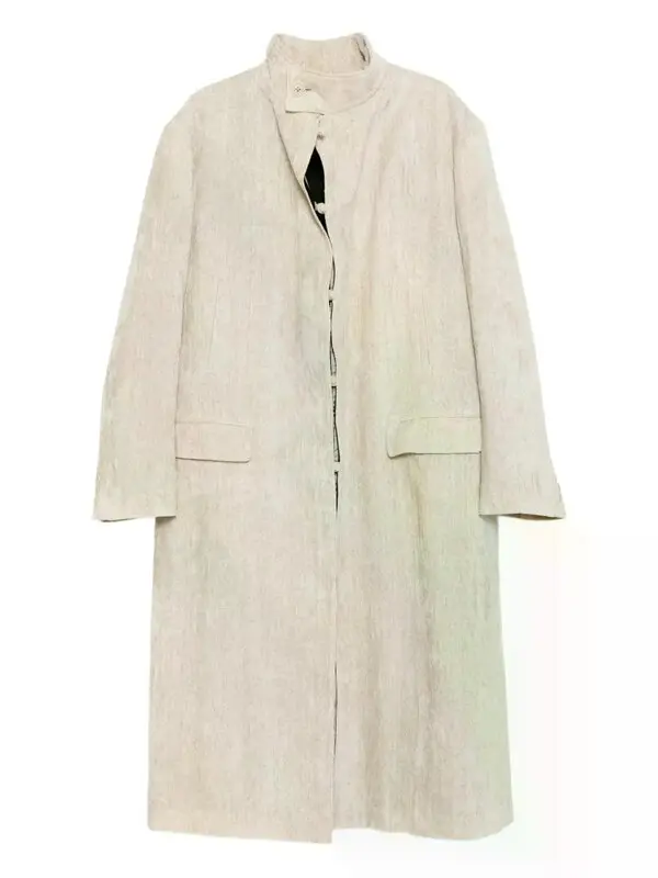 Yohji Yamamoto Velvet Stand-collar Coat