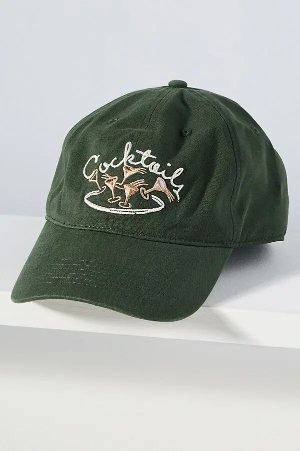 Anthropologie Icons Baseball Cap - Cocktails