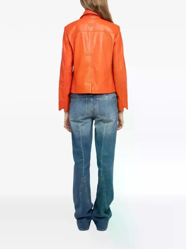 Zadig&Voltaire Liam Leather Jacket - Orange