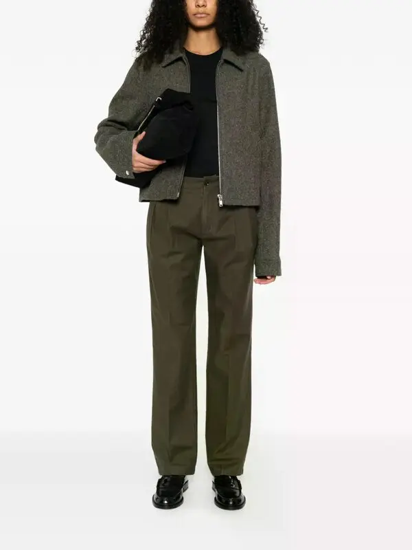 Aspesi Pleated Cotton Trousers