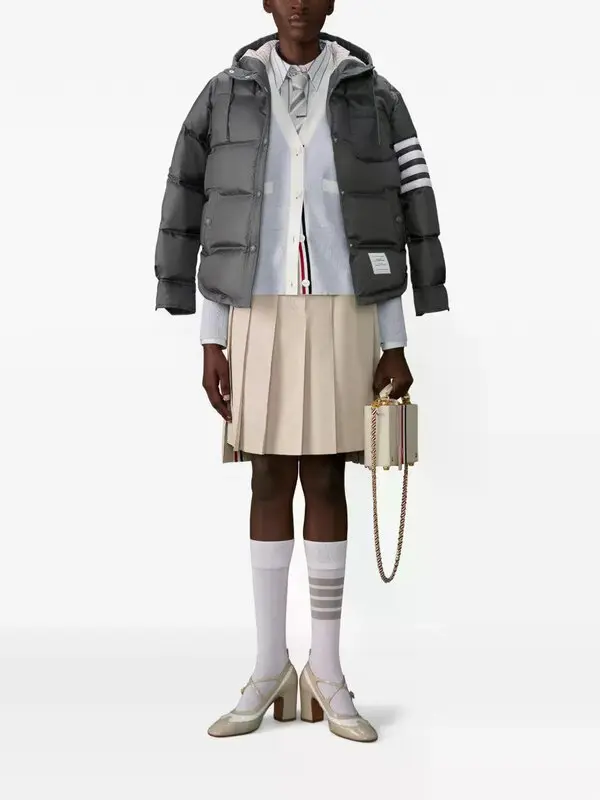 Thom Browne Striped Front-pocket Cardigan