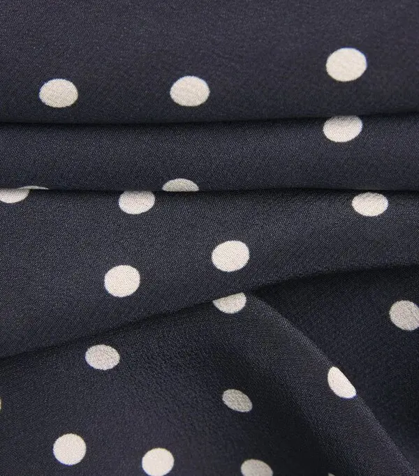 Rixo Silk Paige Midi Dress - Navy