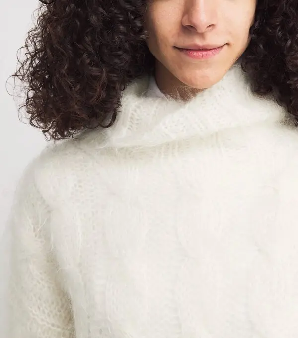 JOSEPH Mohair-blend Fortin Sweater