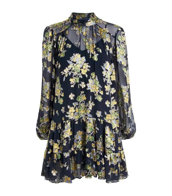 Rixo Anaya Mini Dress - Navy